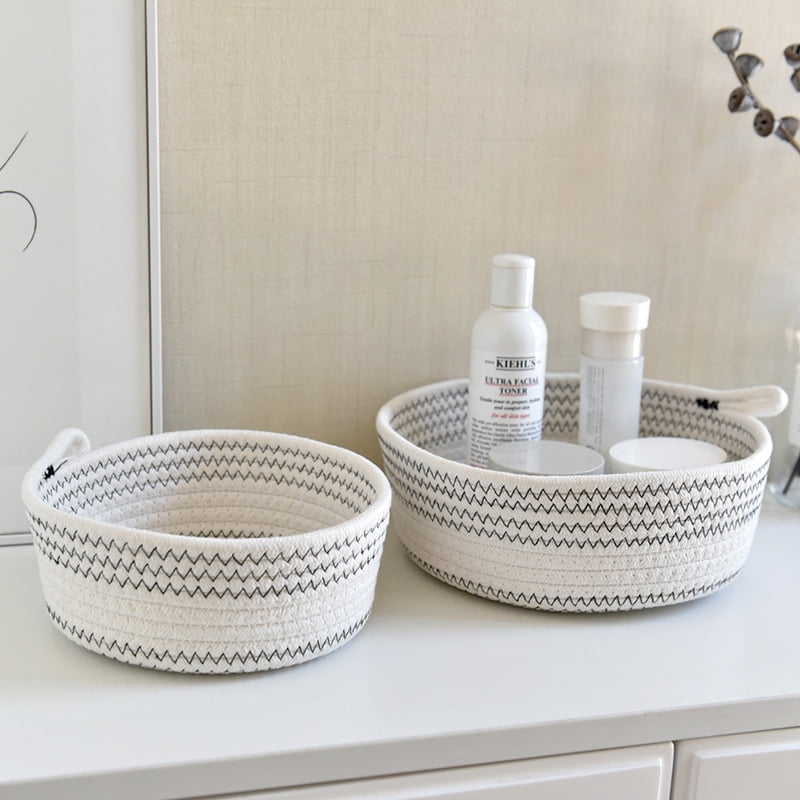GZhLonKiMa INS Nordic Creative Cotton Cotton Rope Weaving Basin Merit ...