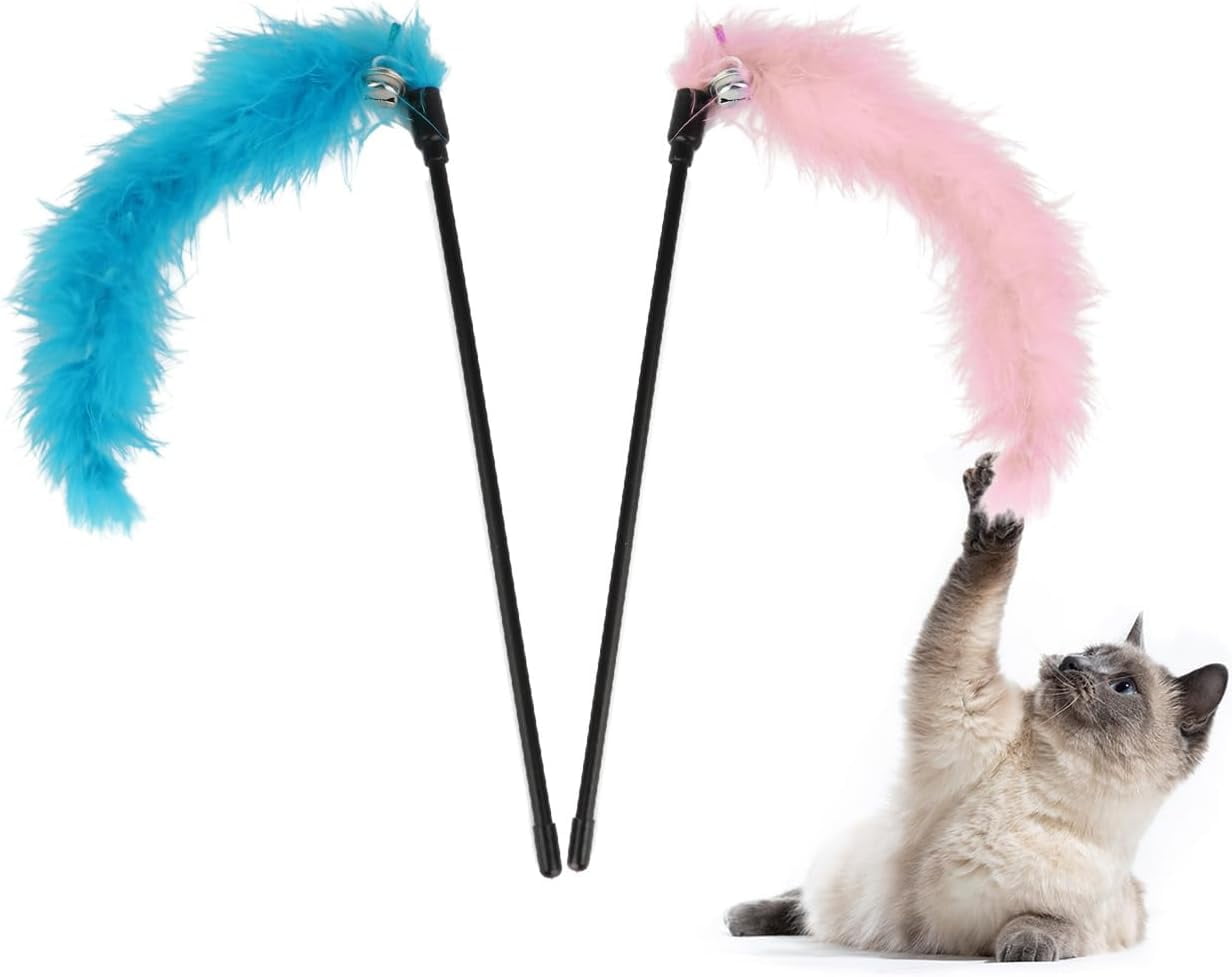 GZhLonKiMa Interactive Cat Toys Funny Electric Rotating Butterfly Steel ...