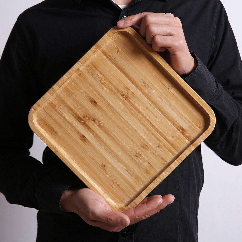 GZhLonKiMa Japanese -Style Bamboo Wood Pallet Solid Wood Plate Growth ...