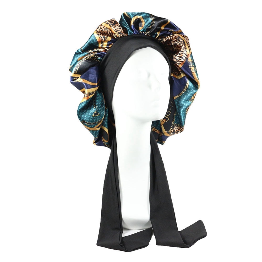 GZhLonKiMa Lace Up Sleeping Hat, Simulated Silk Home Hat, Moon Hat ...
