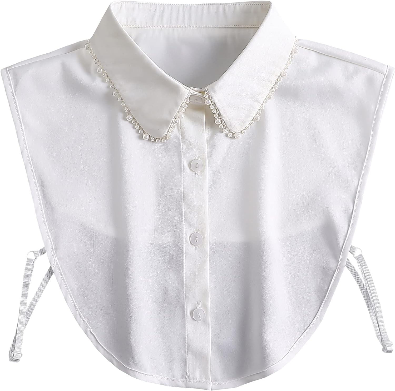 GZhLonKiMa Lady Half-Shirt Blouse Detachable Lace Chiffon Fake Collars ...