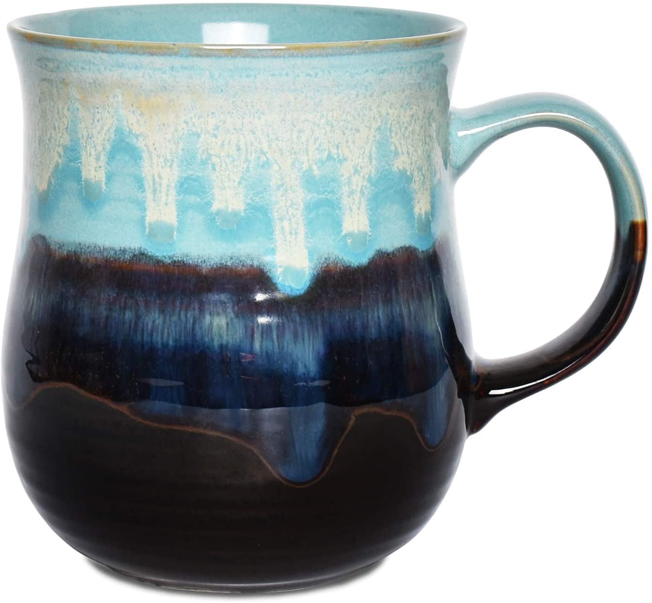 GZhLonKiMa Large Ceramic Coffee Mug, Big Tea Cup for Office and Home ...