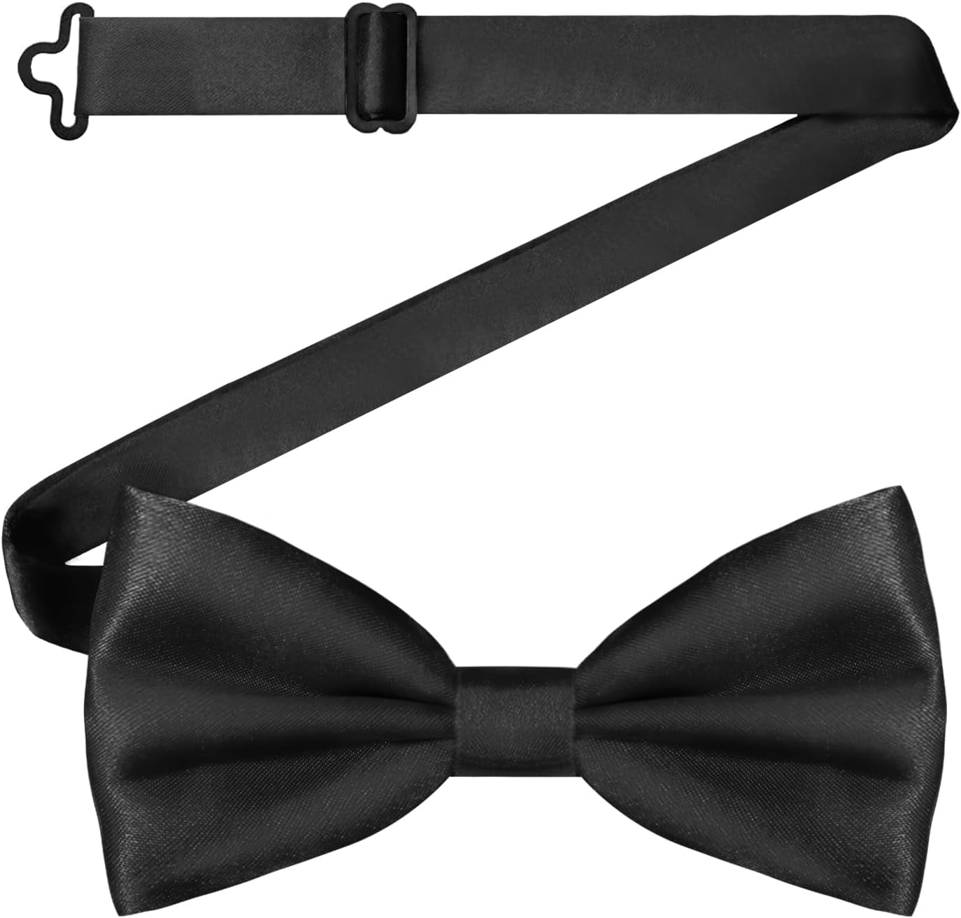 GZhLonKiMa Mens Bow Tie, Solid Color Bowties Adjustable Pre Tied Tuxedo ...