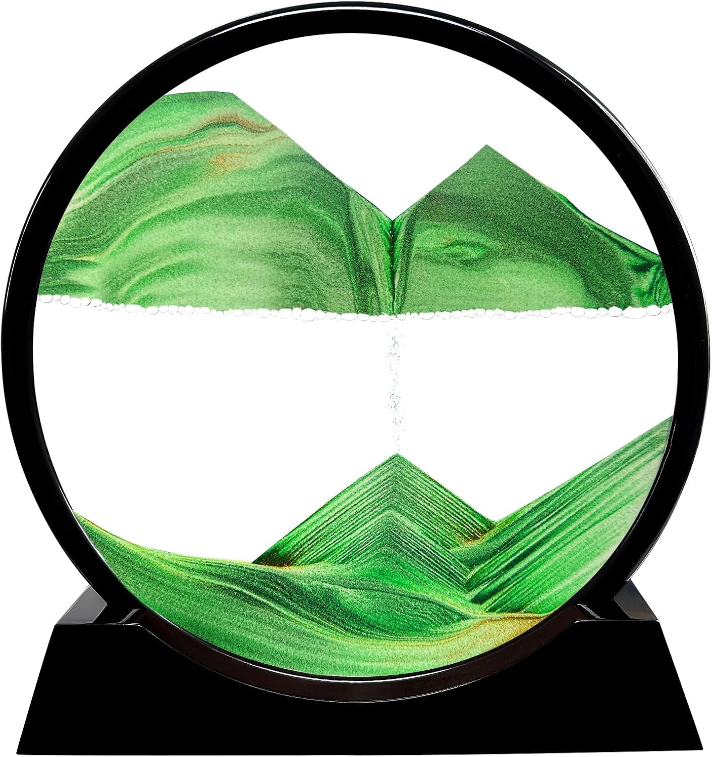 GZhLonKiMa Moving Sand Art Liquid Motion Upgrade Wooden Base Moving ...