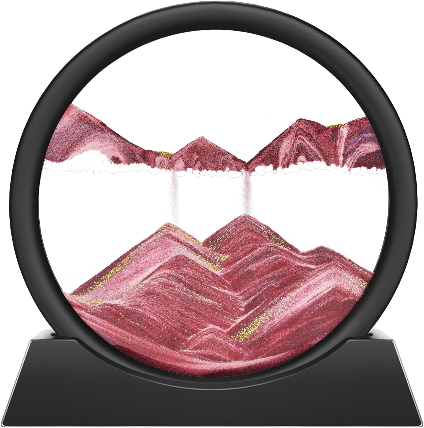 GZhLonKiMa Moving Sand Art Picture Decor, 3D Deep Sea Sandscape Liquid ...