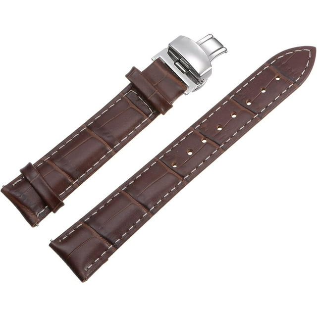 GZhLonKiMa Multiple Sizes Leather Watch Band Embossed Surface Cowhide ...