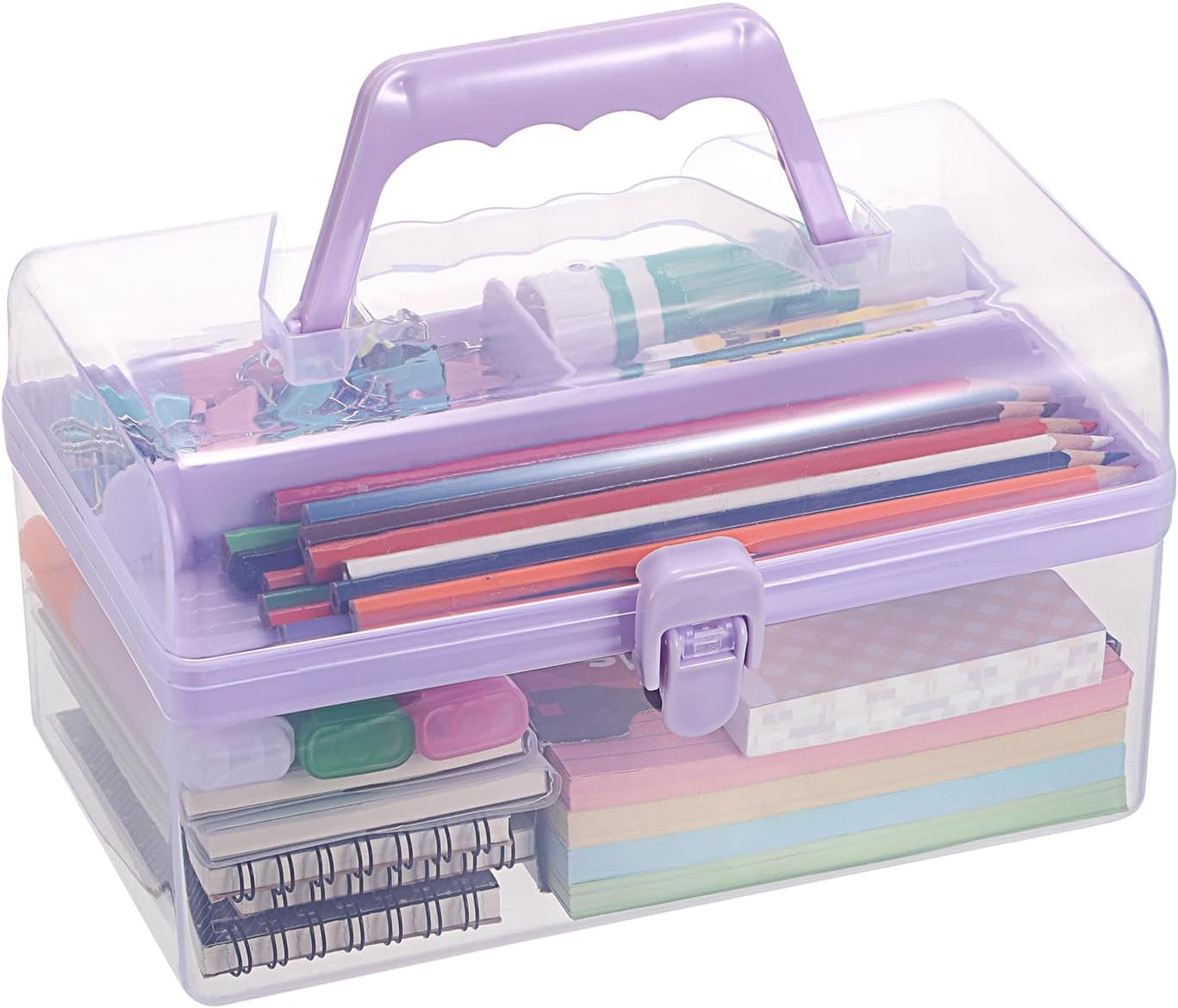 GZhLonKiMa Multipurpose Plastic Craft Storage Containers with Removable ...