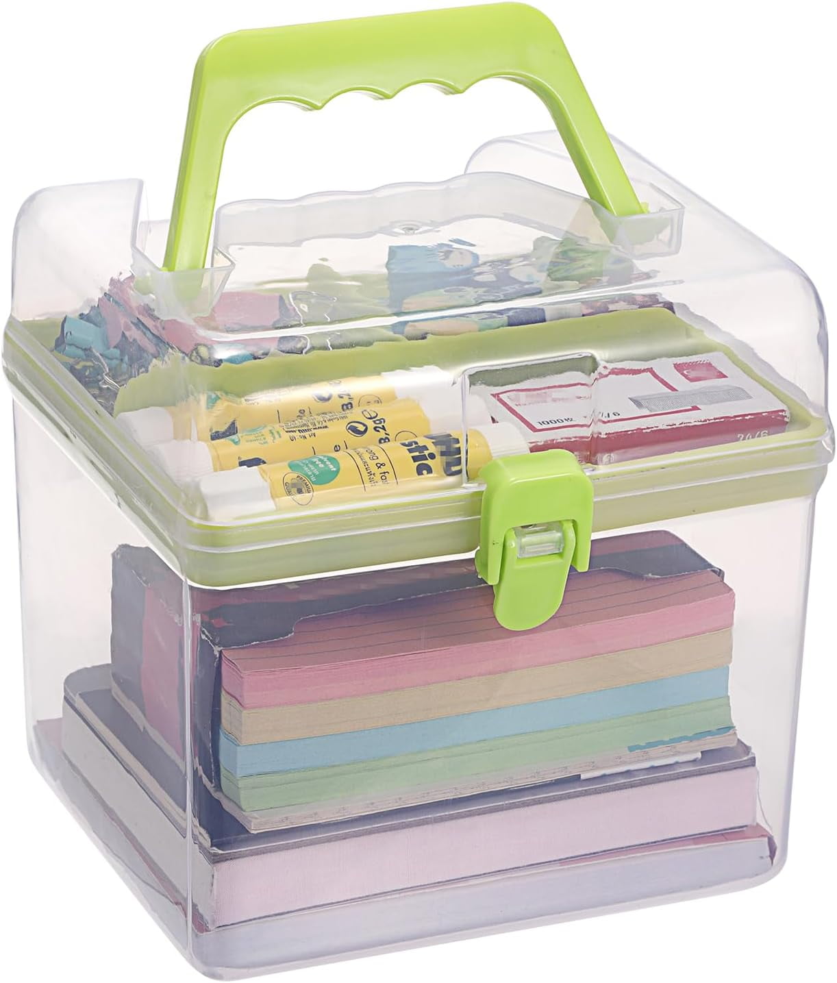 GZhLonKiMa Multipurpose Plastic Craft Storage Containers with Removable ...