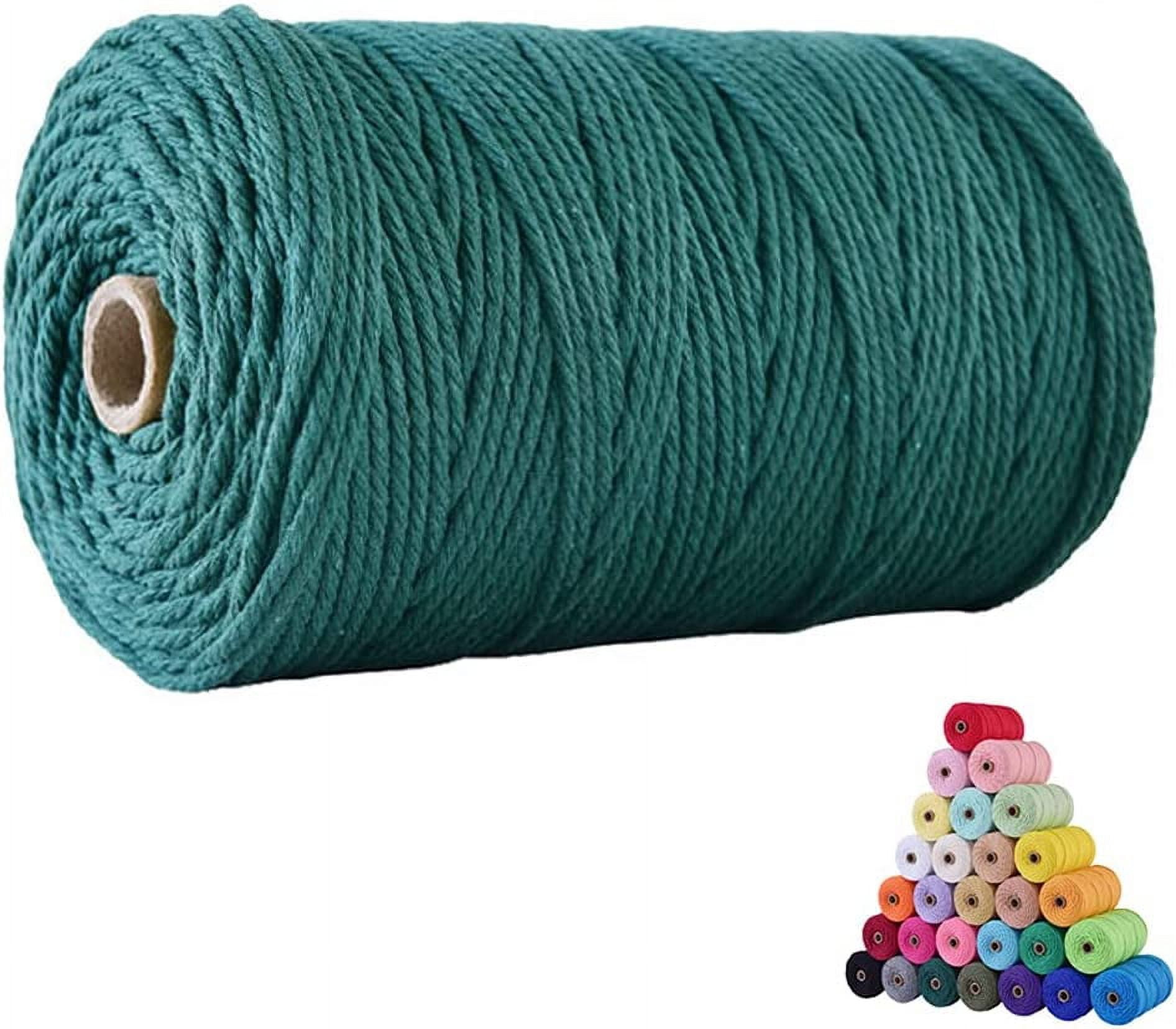 GZhLonKiMa Natural Cotton Macrame Cord,5mm x110 Yards Macrame Cords ...