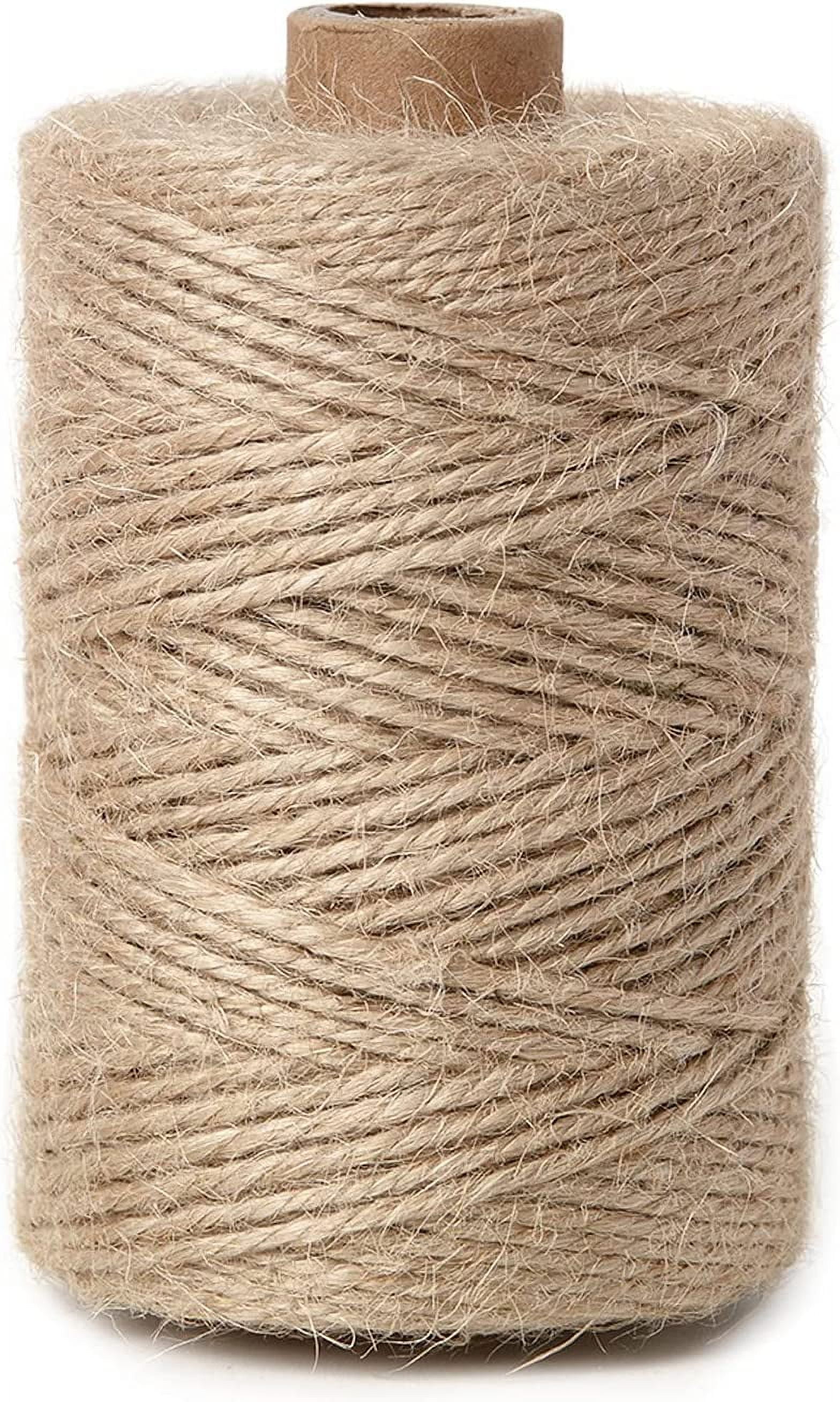 GZhLonKiMa Natural Jute Twine 5mm 100 Feet Crafting Twine String for ...
