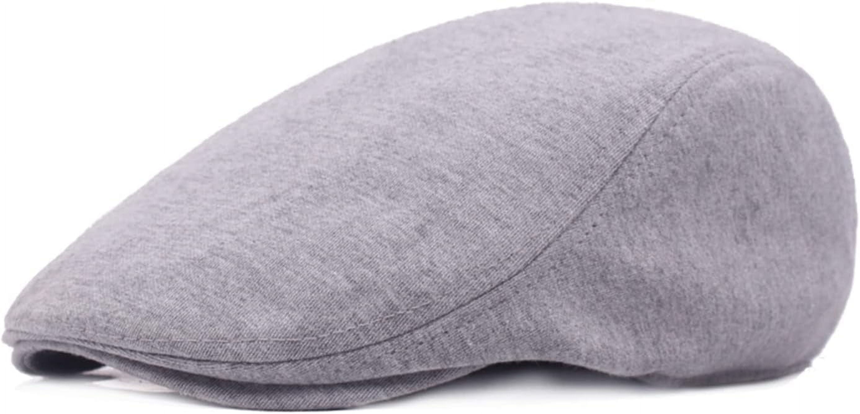 GZhLonKiMa Newsboy Hats for Men Cotton Flat Cap Soft Fitted Driving ...