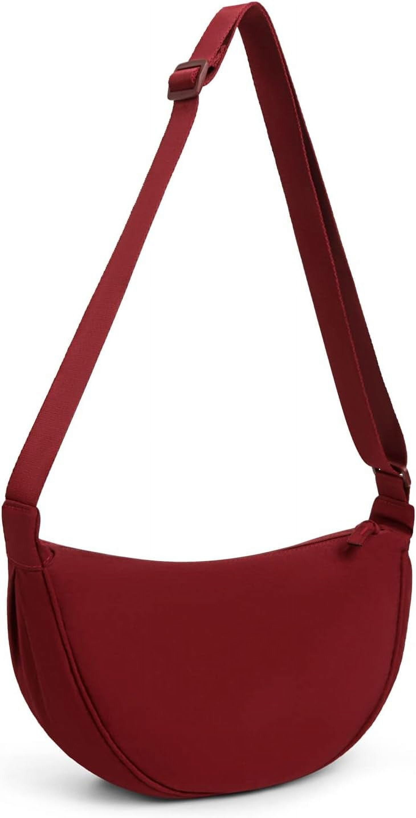 GZhLonKiMa Nylon Crescent Bag Small Sling Crossbody Bag for Women Men ...