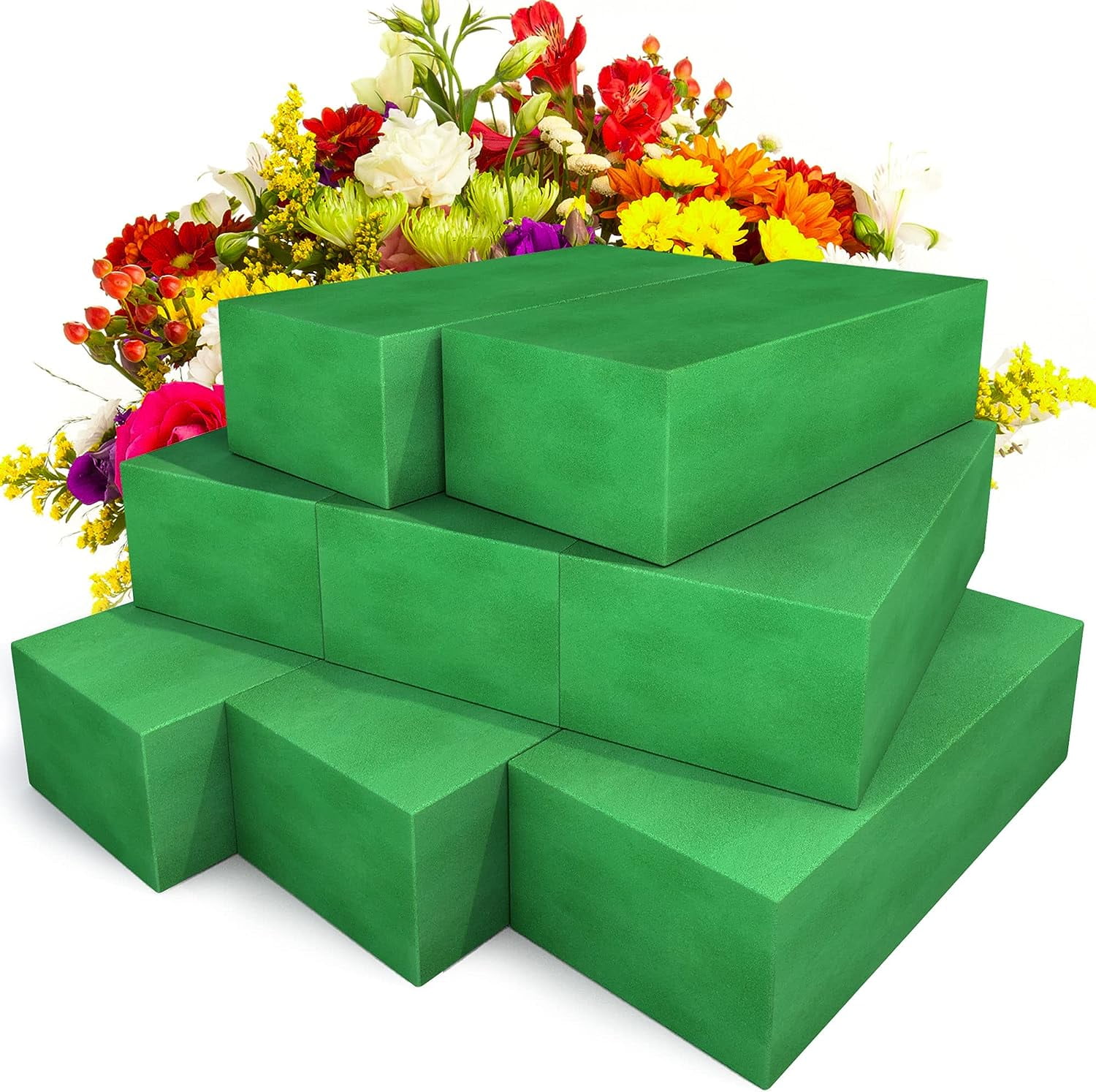 GZhLonKiMa Pack of 2 Large Size Floral Foam Blocks for Fresh and ...