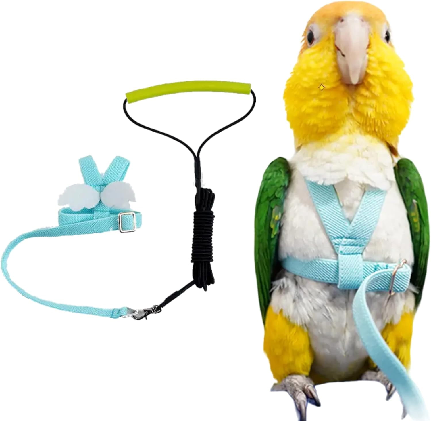 GZhLonKiMa Pet Parrot Bird Harness Leash Adjustable Bird Flying Harness ...