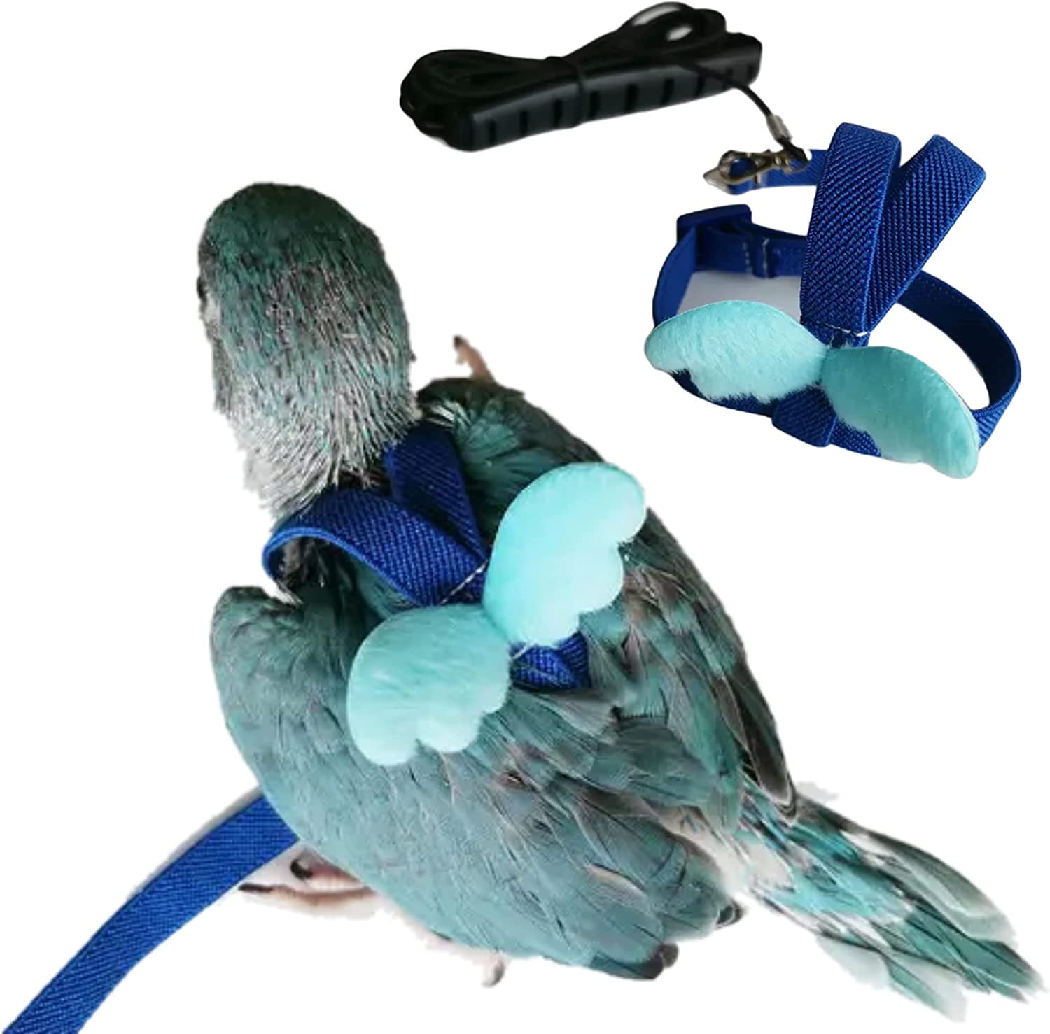 GZhLonKiMa Pet Parrot Bird Harness Leash Adjustable Bird Flying Harness ...