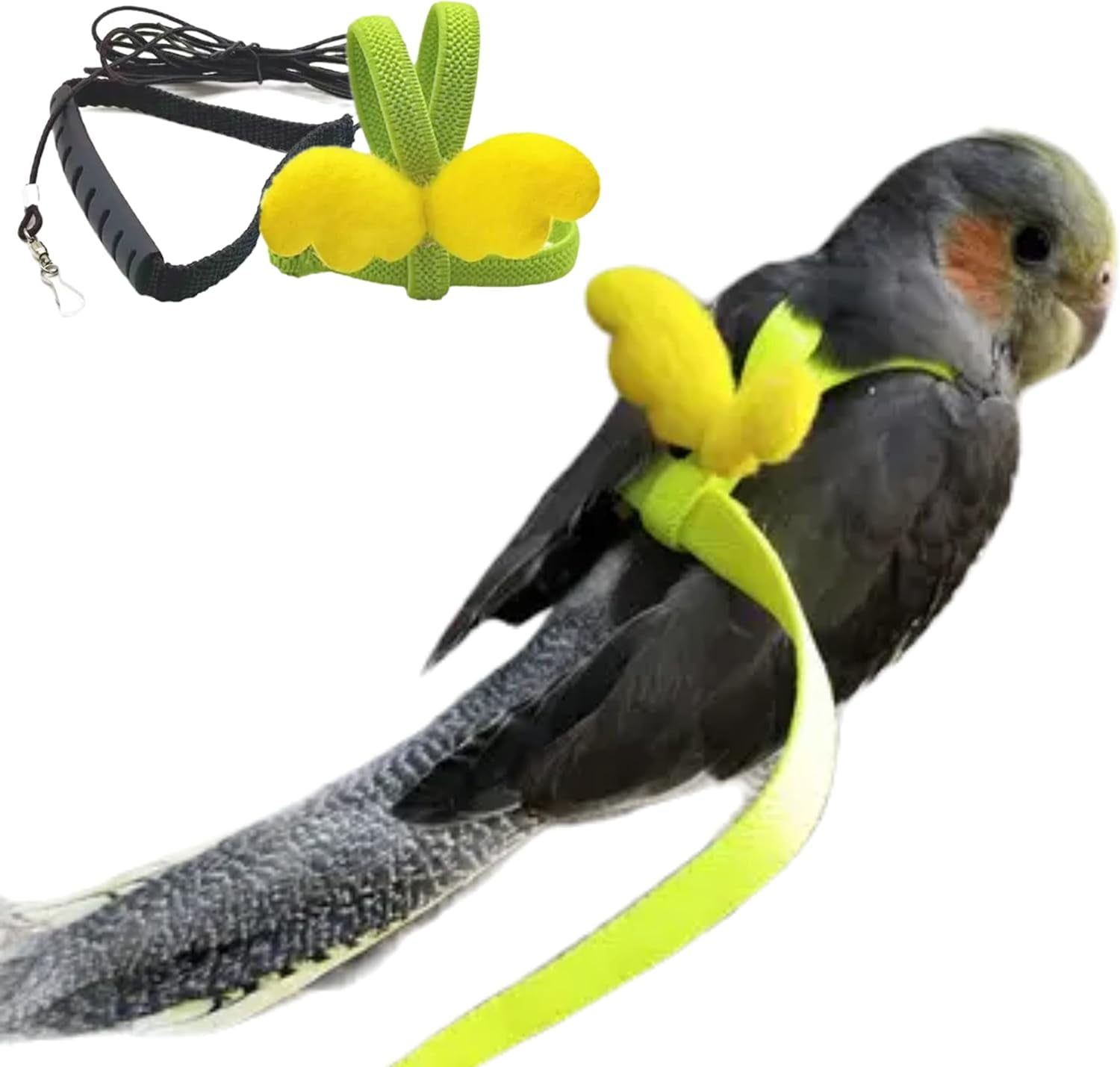 GZhLonKiMa Pet Parrot Bird Harness Leash Adjustable Bird Flying Harness ...