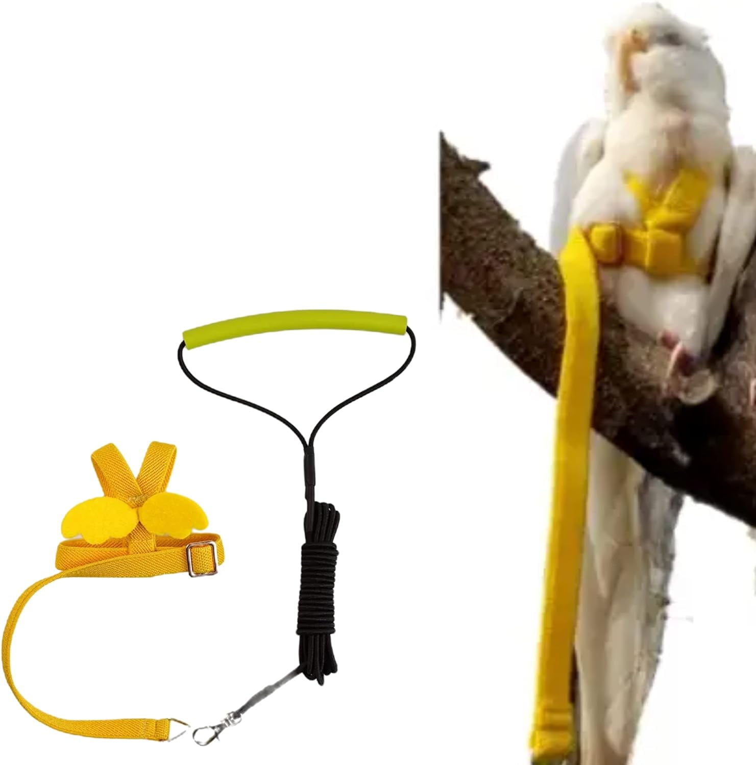GZhLonKiMa Pet Parrot Bird Harness Leash Adjustable Bird Flying Harness ...