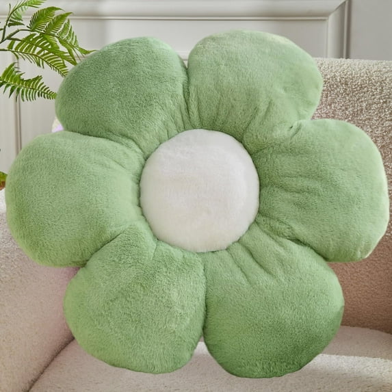 GZhLonKiMa Pink Flower Pillow，Flower Shaped Throw Pillow 15.7In Daisy ...