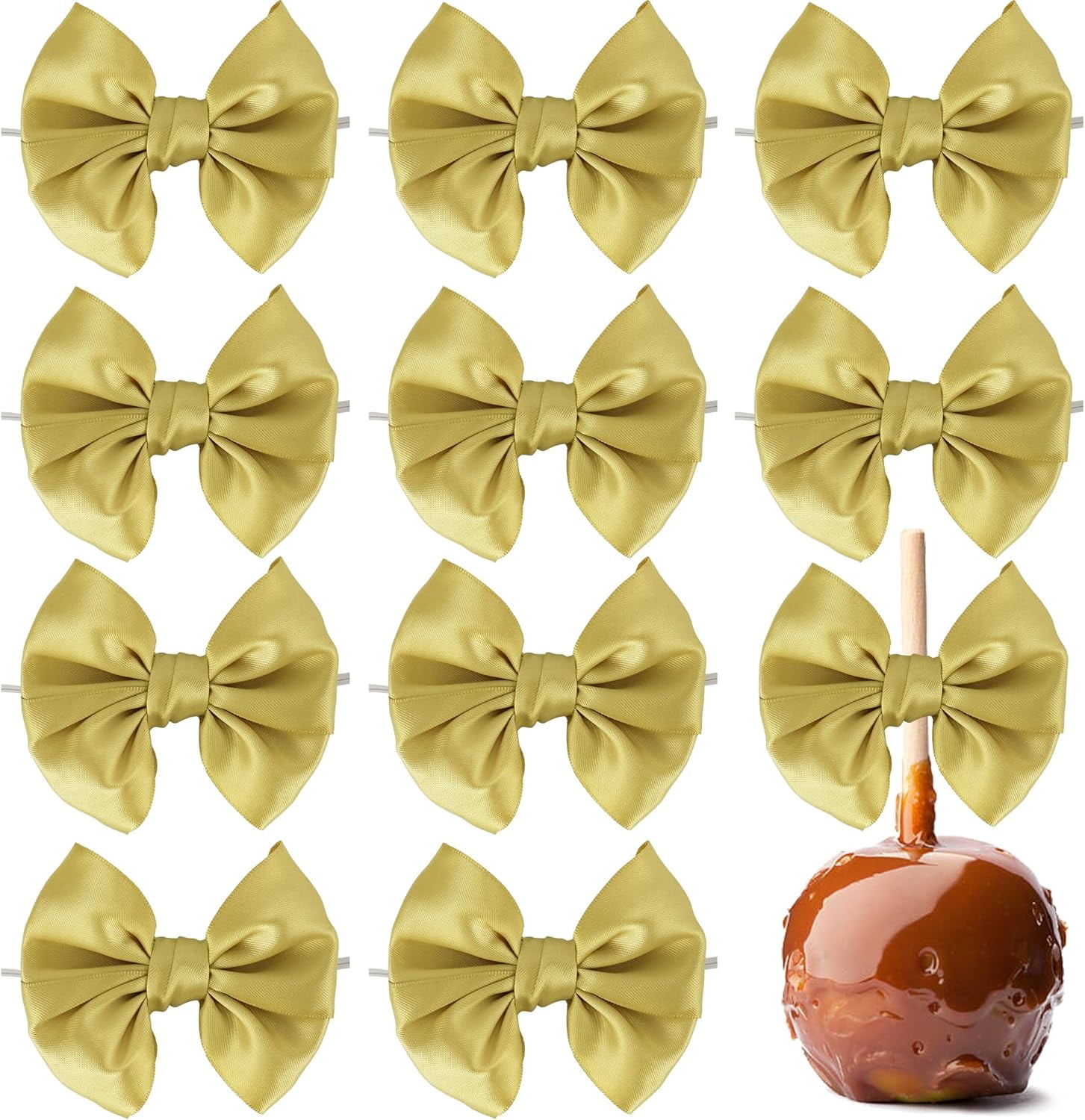 GZhLonKiMa Pink Satin Ribbon Twist Tie Bows for Treat Bags 3.5Pink Bows ...