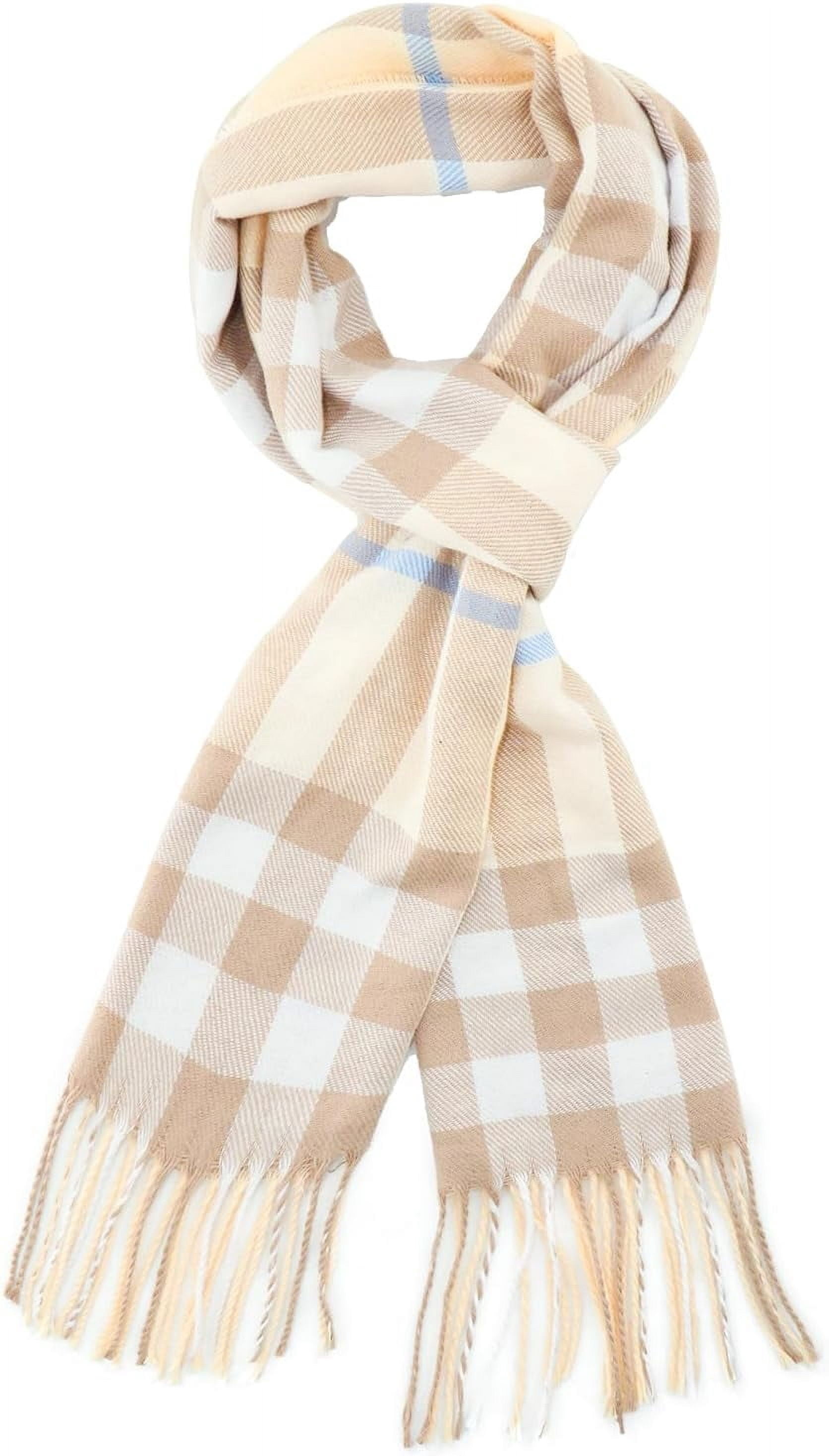 GZhLonKiMa Plaid Scarf for Men Women Super Soft Classic Tartan ...