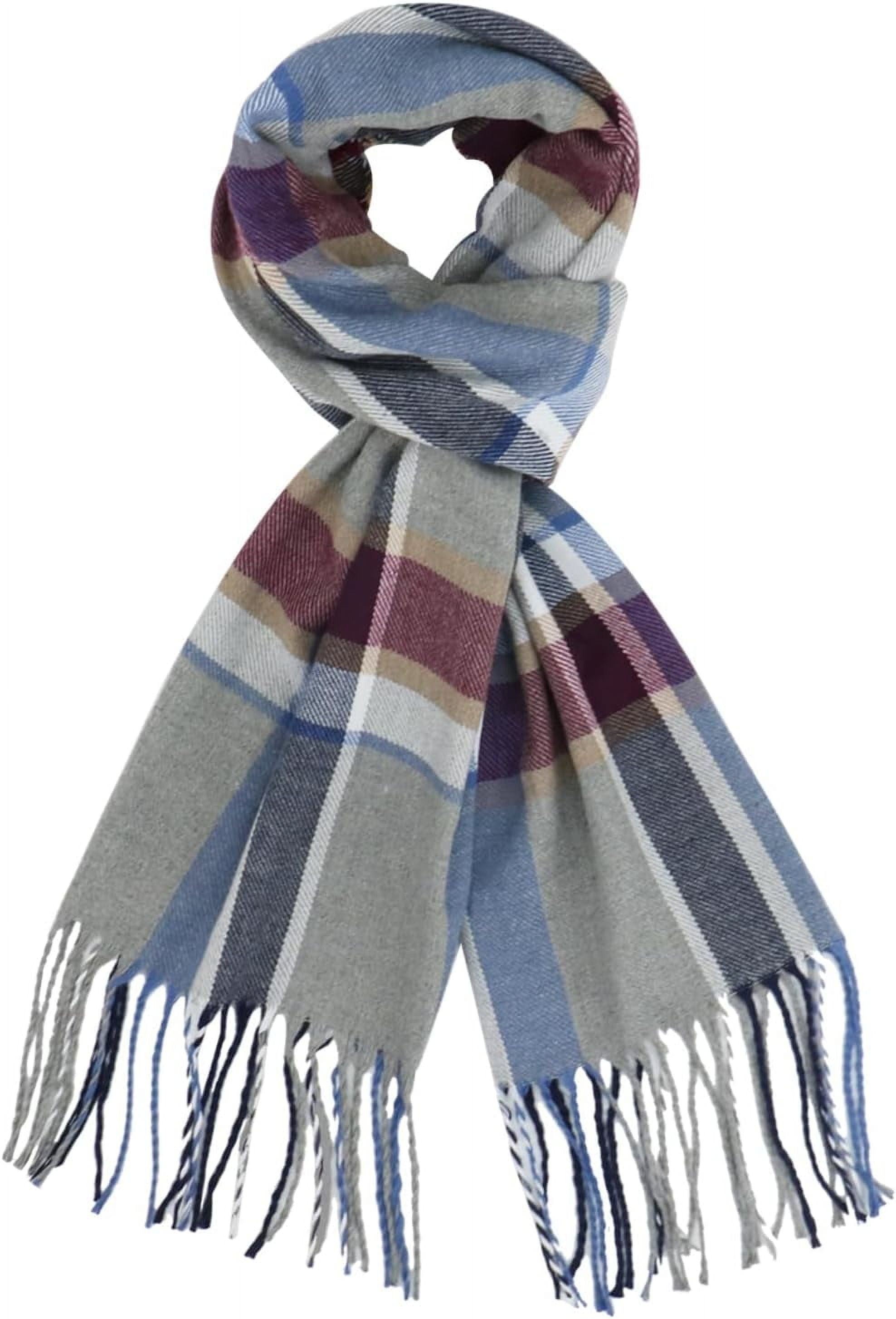 GZhLonKiMa Plaid Scarf for Men Women Super Soft Classic Tartan ...