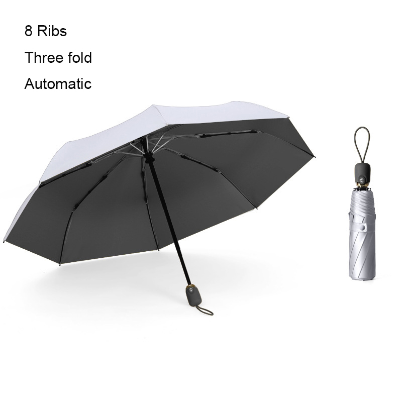 GZhLonKiMa Portable Sun Umbrella Automatic Umbrella Rain Women Three ...