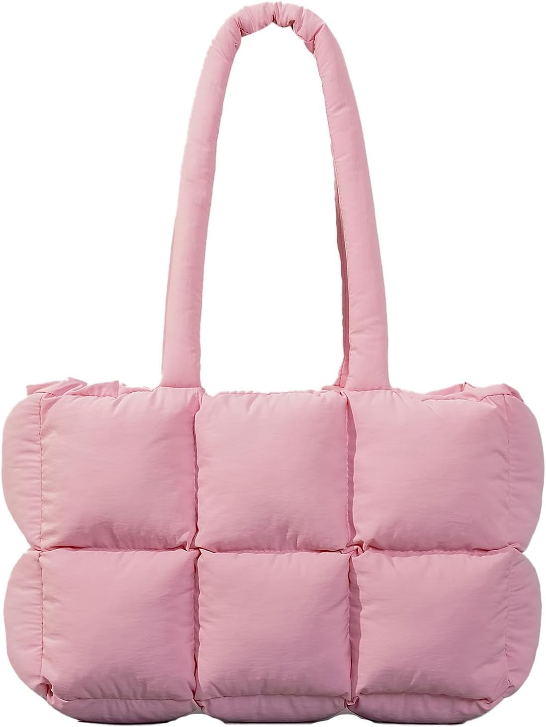 GZhLonKiMa Puffer Tote Bag,Trendy Puffy Bags for Women Light Winter ...