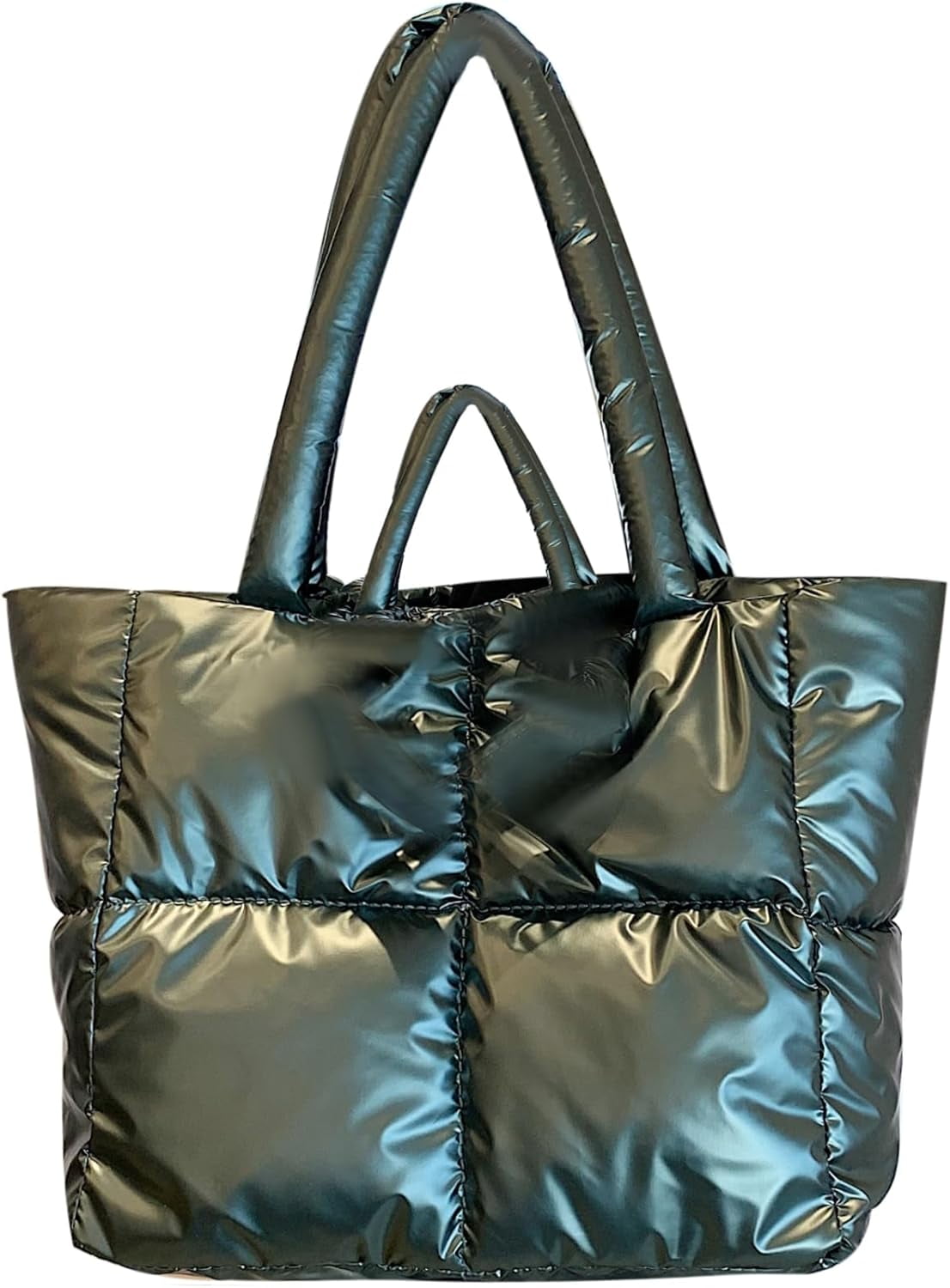 GZhLonKiMa Puffer Tote Bag for Women,Light Weight Quilted Puffy ...