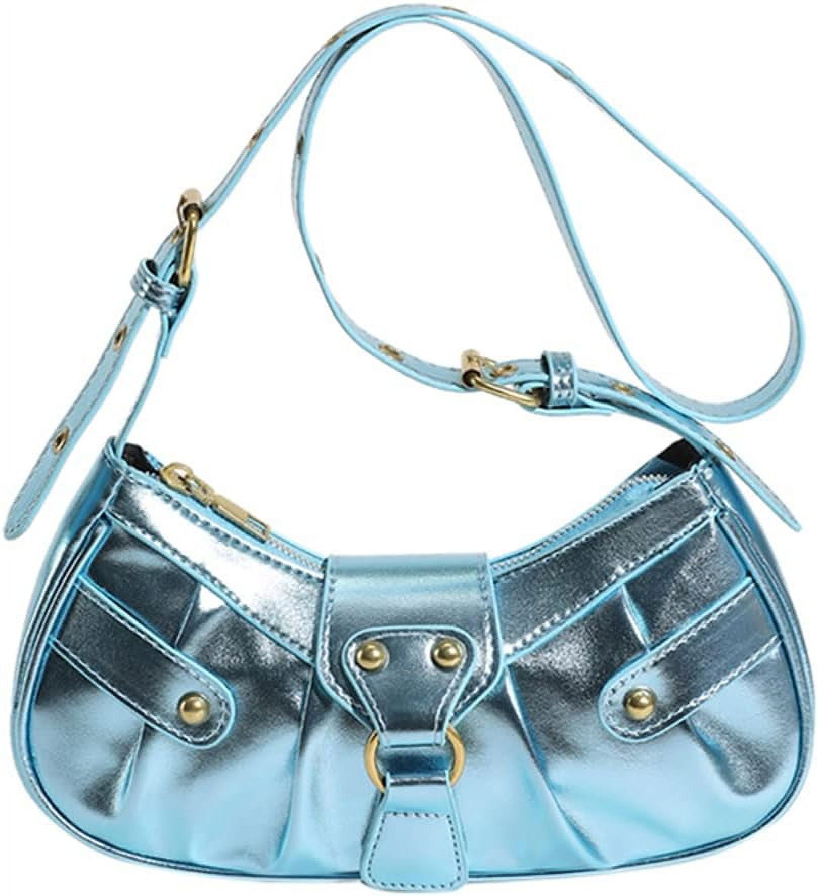 GZhLonKiMa Punk Style Small Shoulder Purse for Women Y2K Hobo Handbag ...