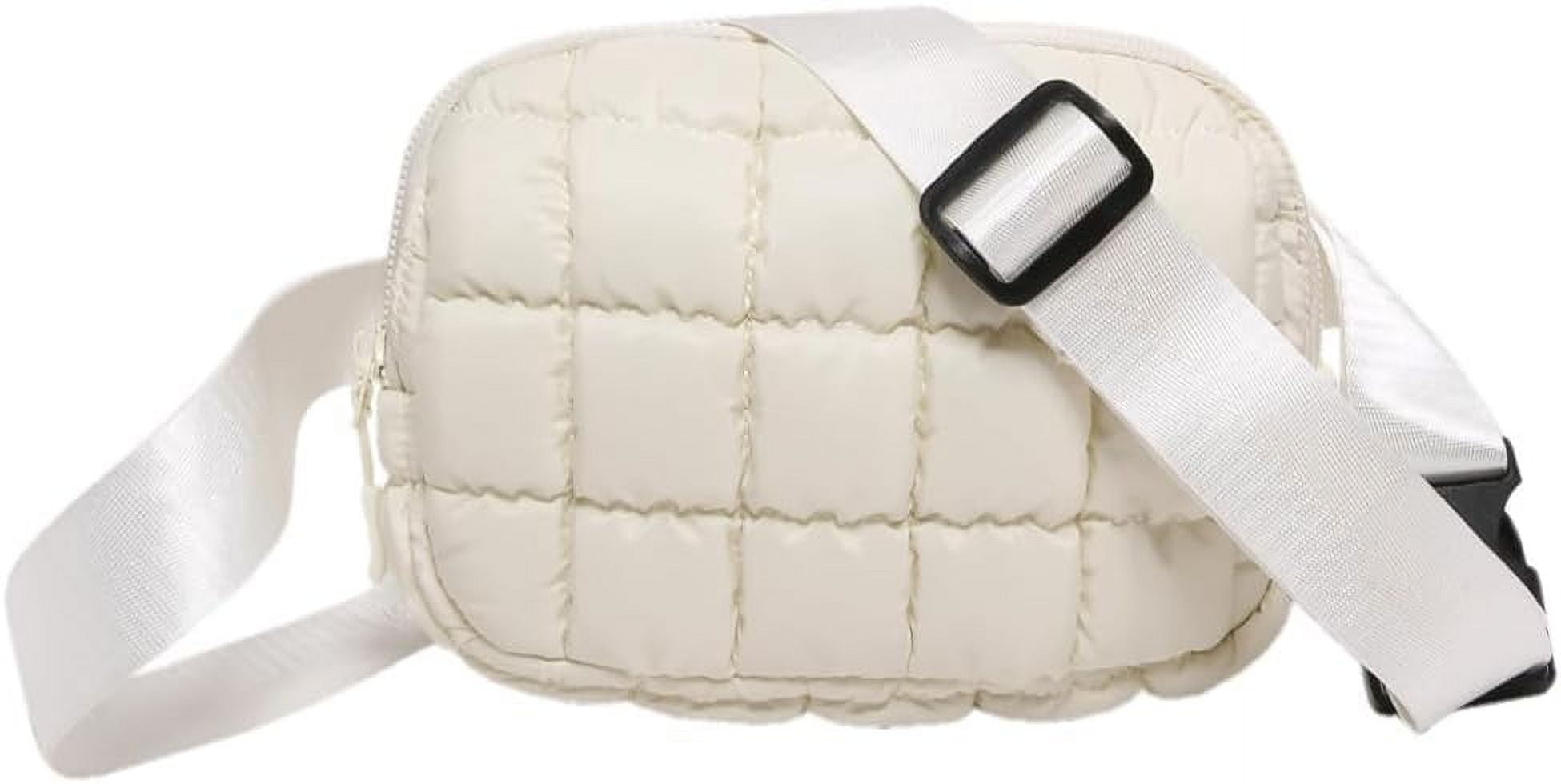 GZhLonKiMa Quilted Fanny Packs for Women Puffer Belt Bag Puffy Padded ...