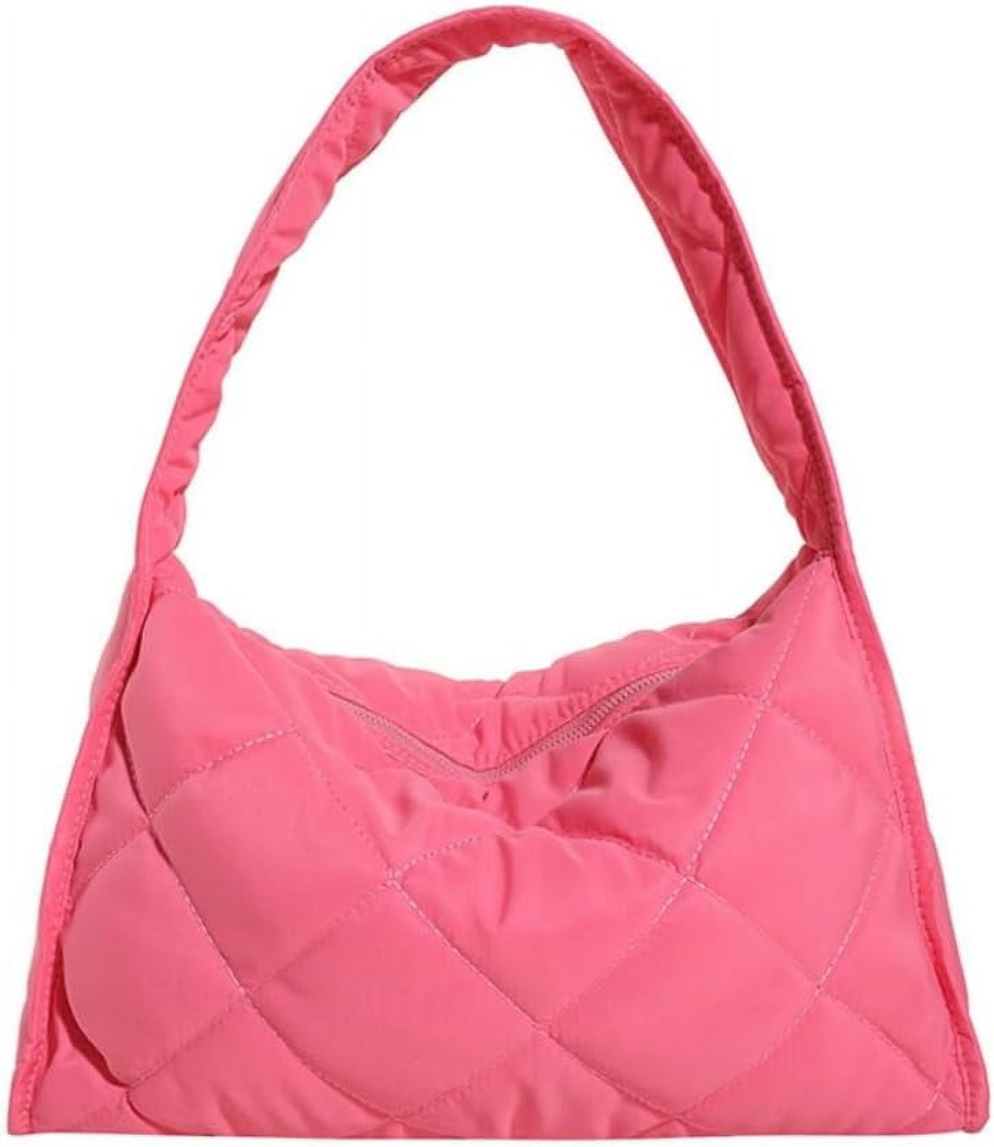 GZhLonKiMa Quilted Puffer Tote Bag Chic Puffy Bag Women Aesthetic ...