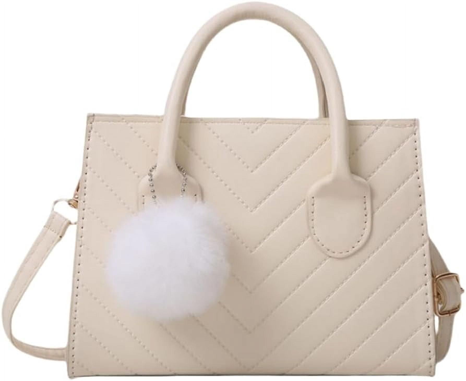 GZhLonKiMa Quilted Tote Bag Small Satchel Purses for Women Trendy Women ...