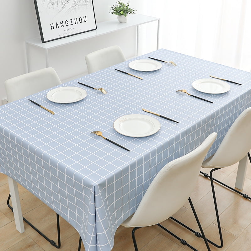 GZhLonKiMa Rectangular Plastic Oil-Proof Tablecloth Pvc Waterproof ...