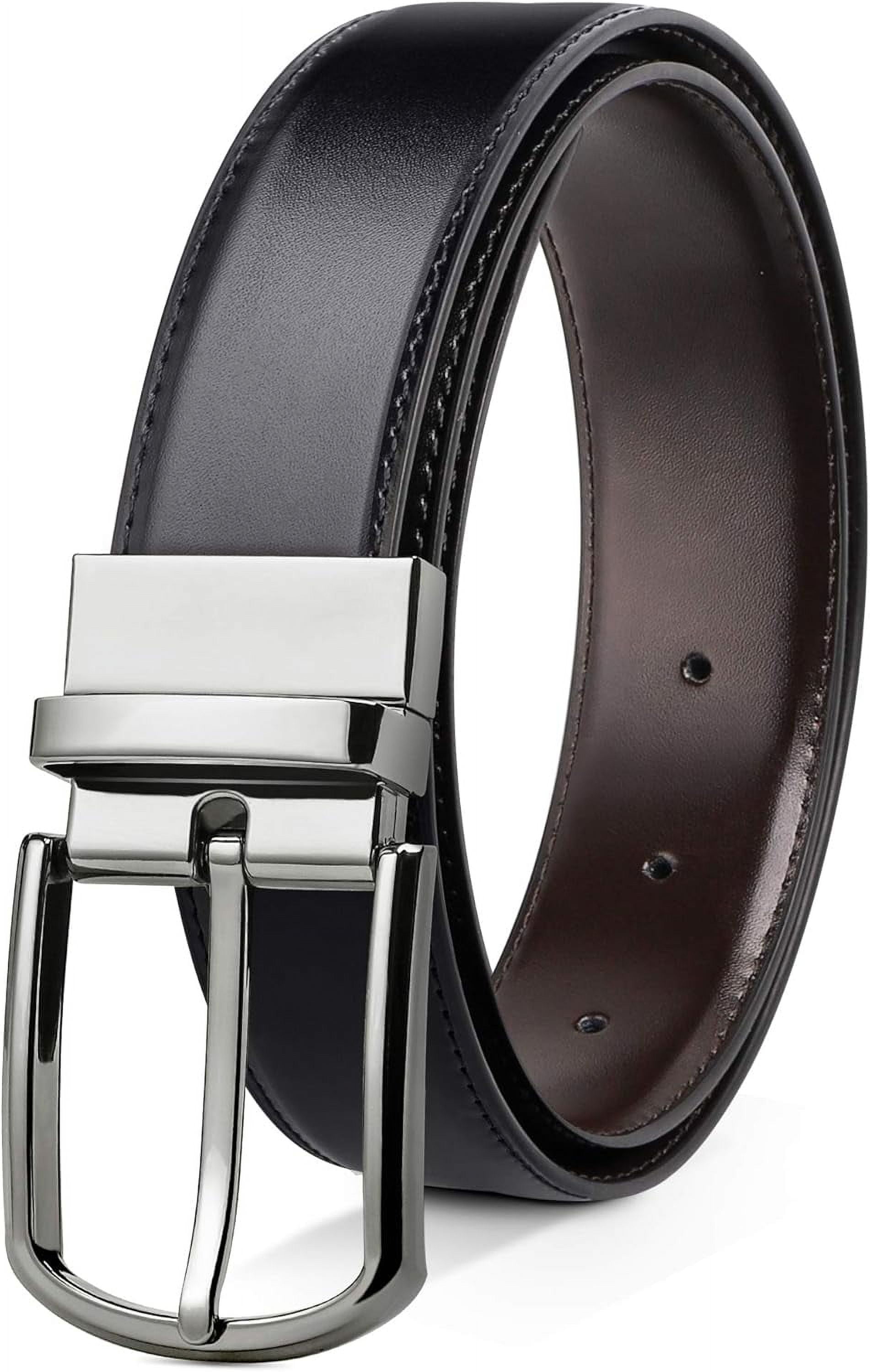 GZhLonKiMa Reversible Leather Belts For Men Big and Tall 32"-62" Trim ...
