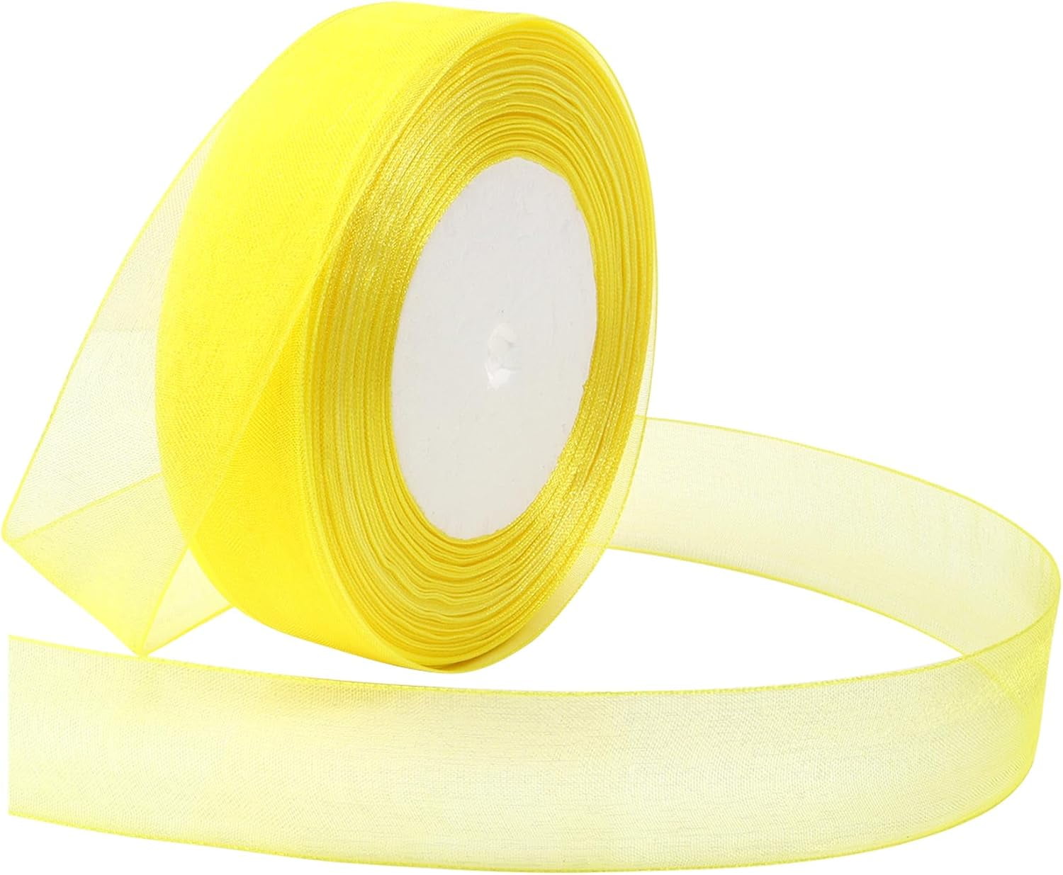 GZhLonKiMa Sage Green Ribbon for Gift Wrapping 1 inch Sheer Organza ...