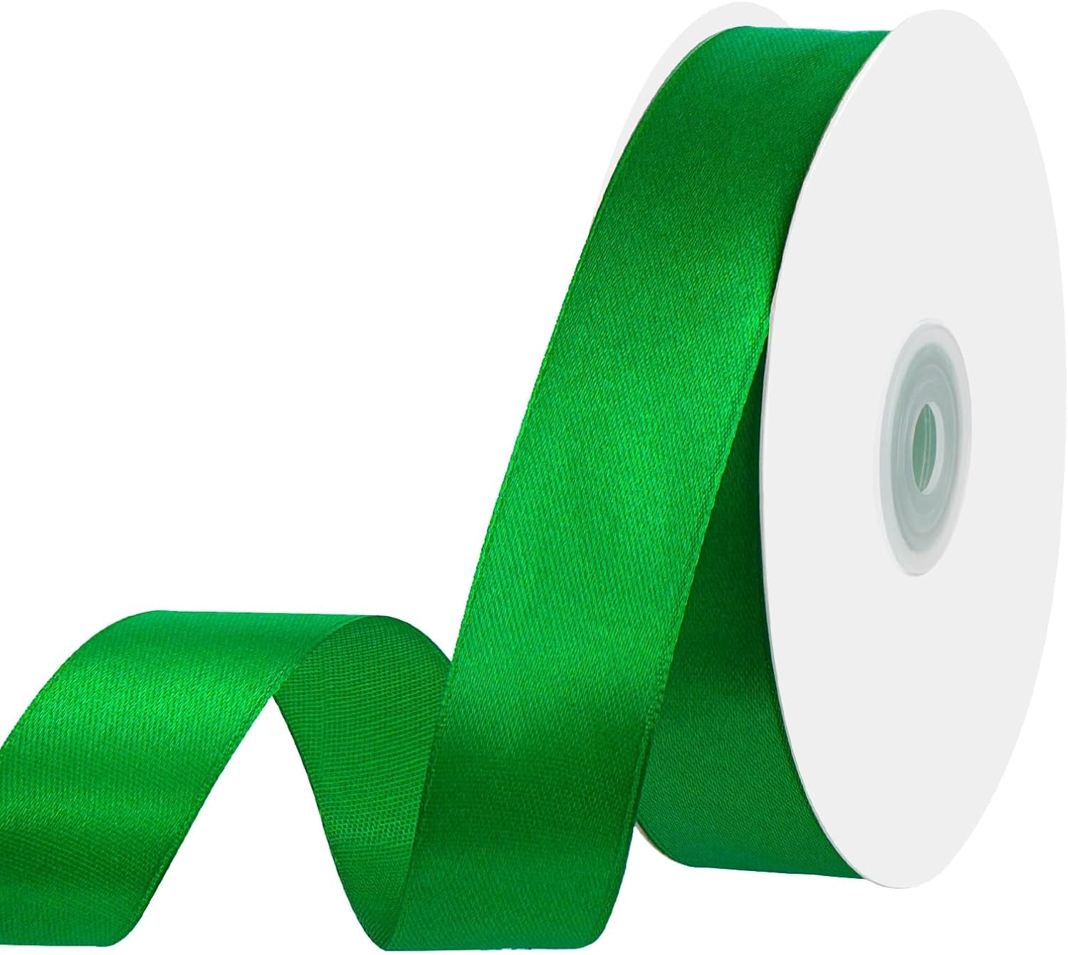 GZhLonKiMa Sage Green Satin Ribbon 1 Inch, 50 Yards Solid Fabric Light ...