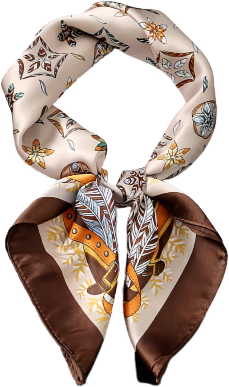 GZhLonKiMa Satin Head Scarf Silk Like Hair Scarf Stain Bandana For ...