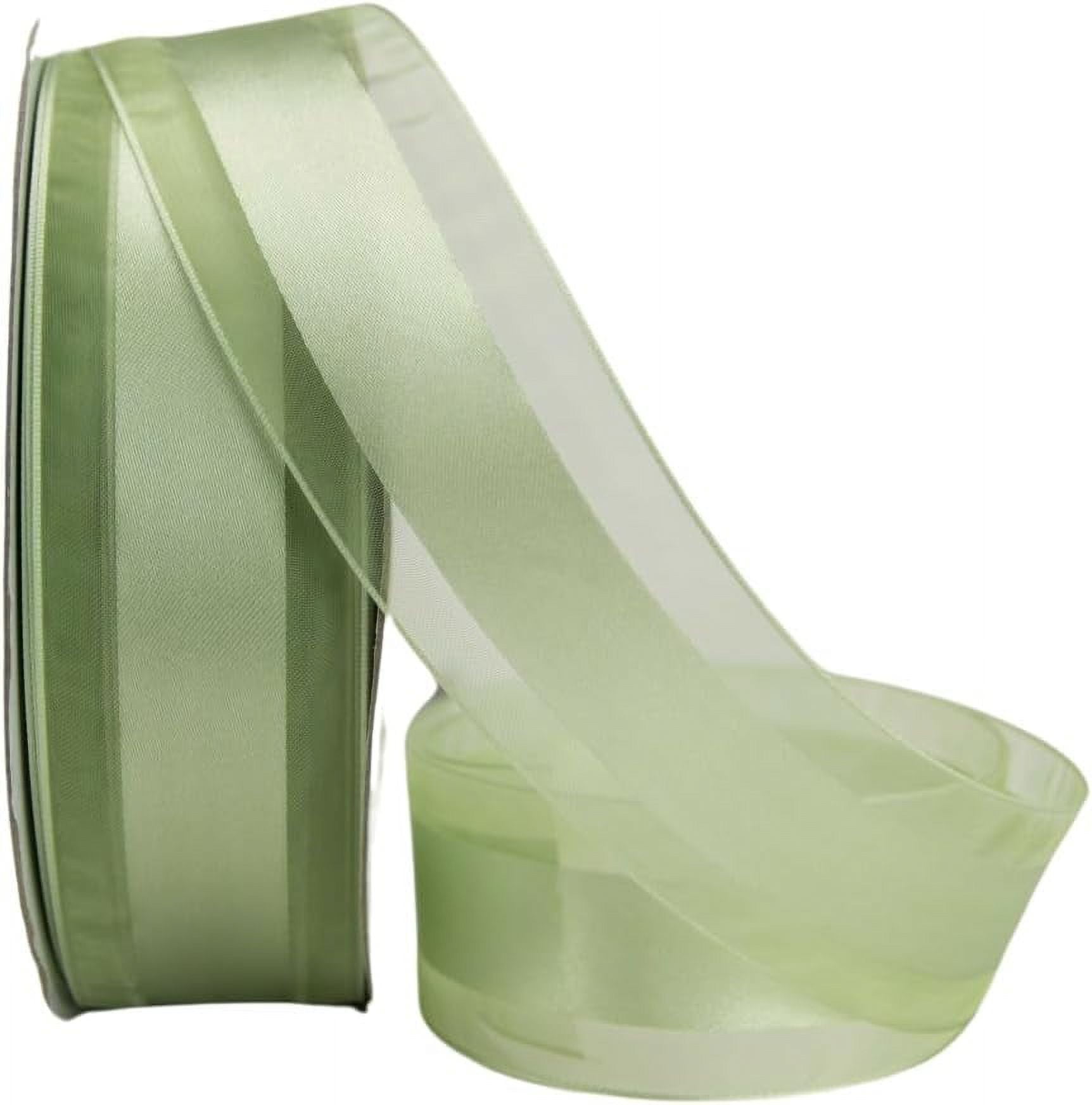 GZhLonKiMa Satinesque Sheer Organza Ribbon with Satin Center - New ...