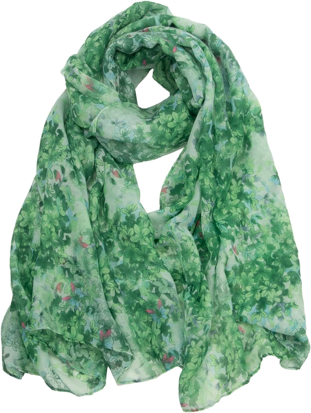 GZhLonKiMa Scarf for Women Fashion Scarf Floral Print Scarves for Women ...
