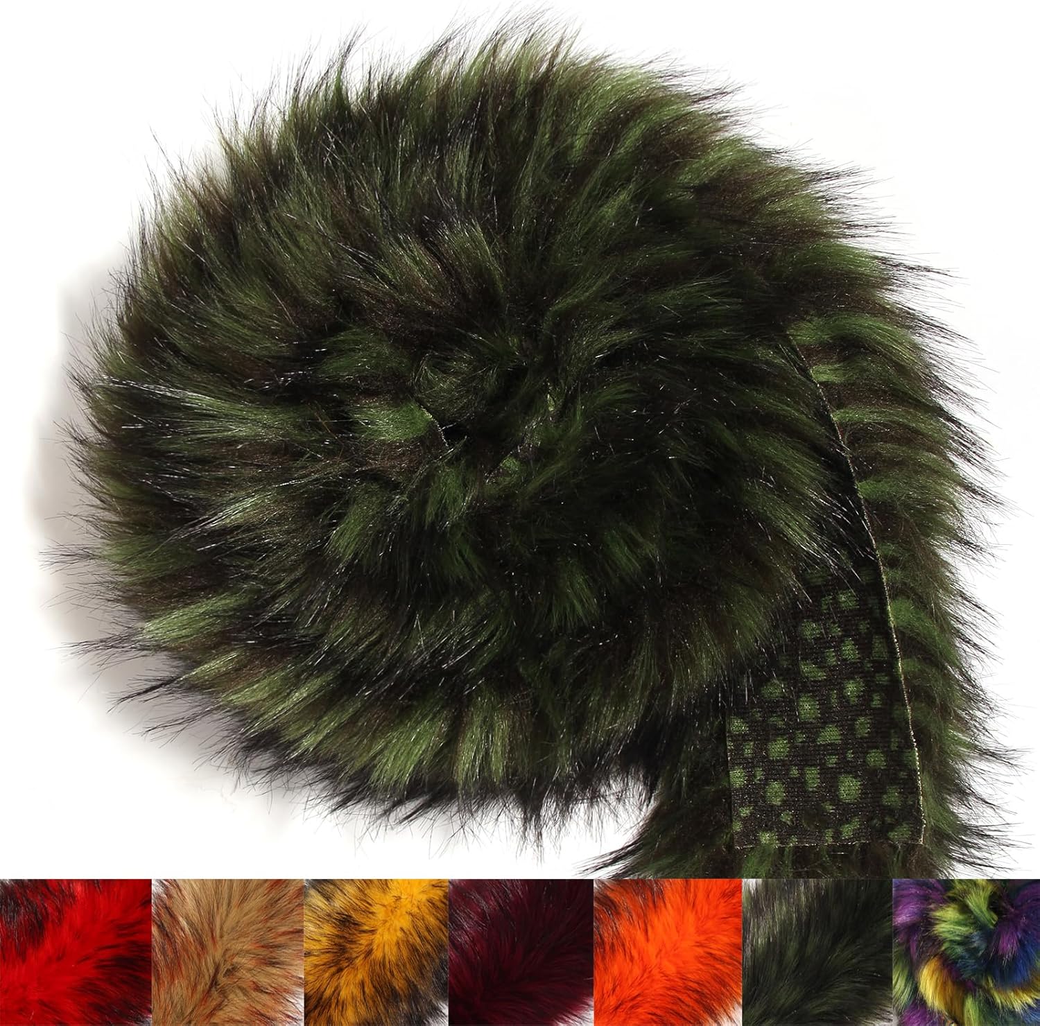 GZhLonKiMa Shaggy Faux Fur Roll - Acrylic Fabric 4" X 70" Inches (10 cm ...