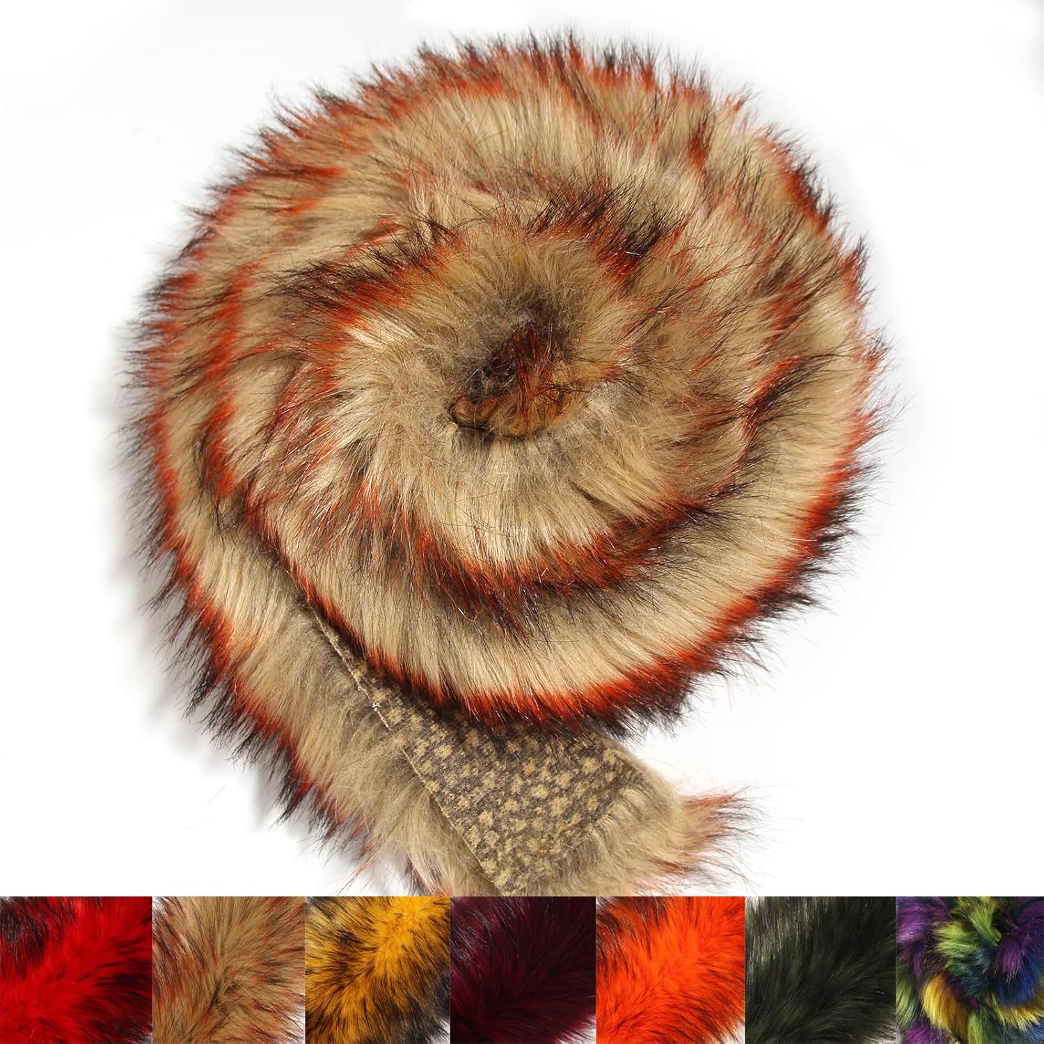 GZhLonKiMa Shaggy Faux Fur Roll - Acrylic Fabric 4" X 70" Inches (10 cm ...