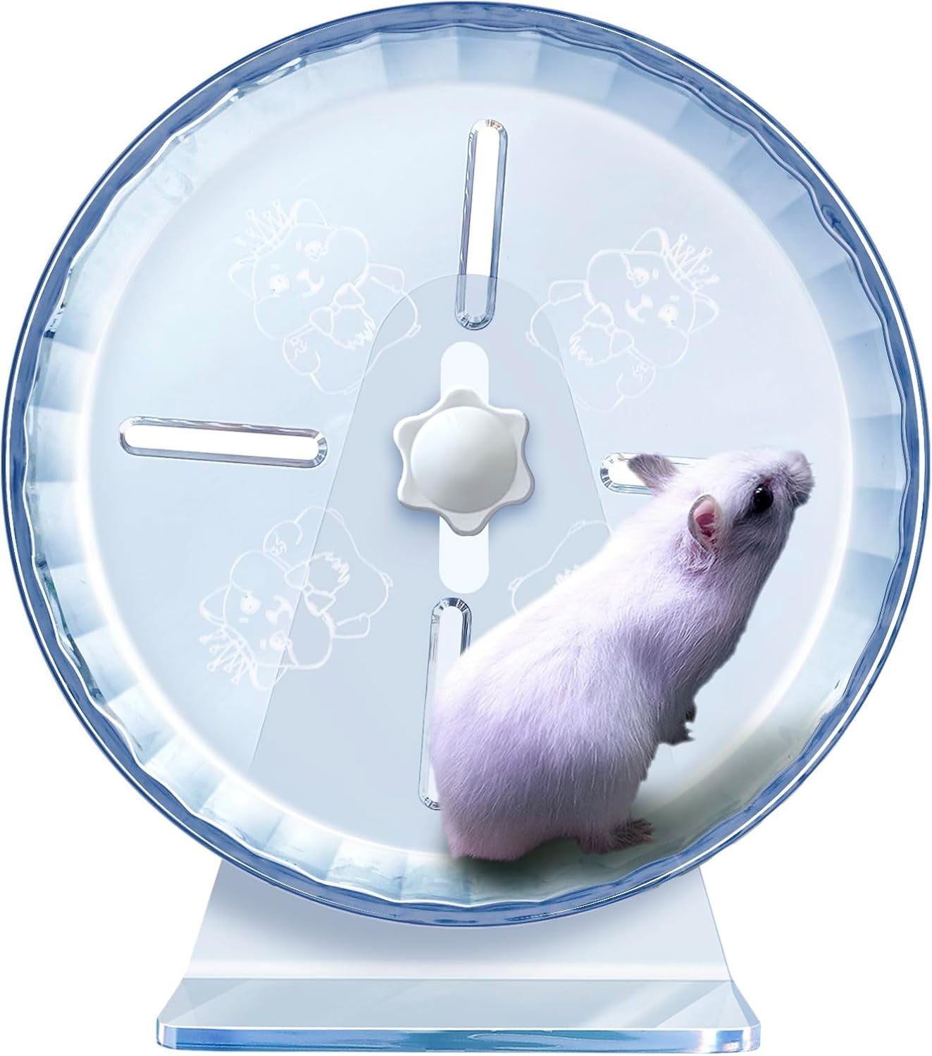 GZhLonKiMa Silent Hamster Wheel, Super-Silent Hamster Exercise Wheels ...