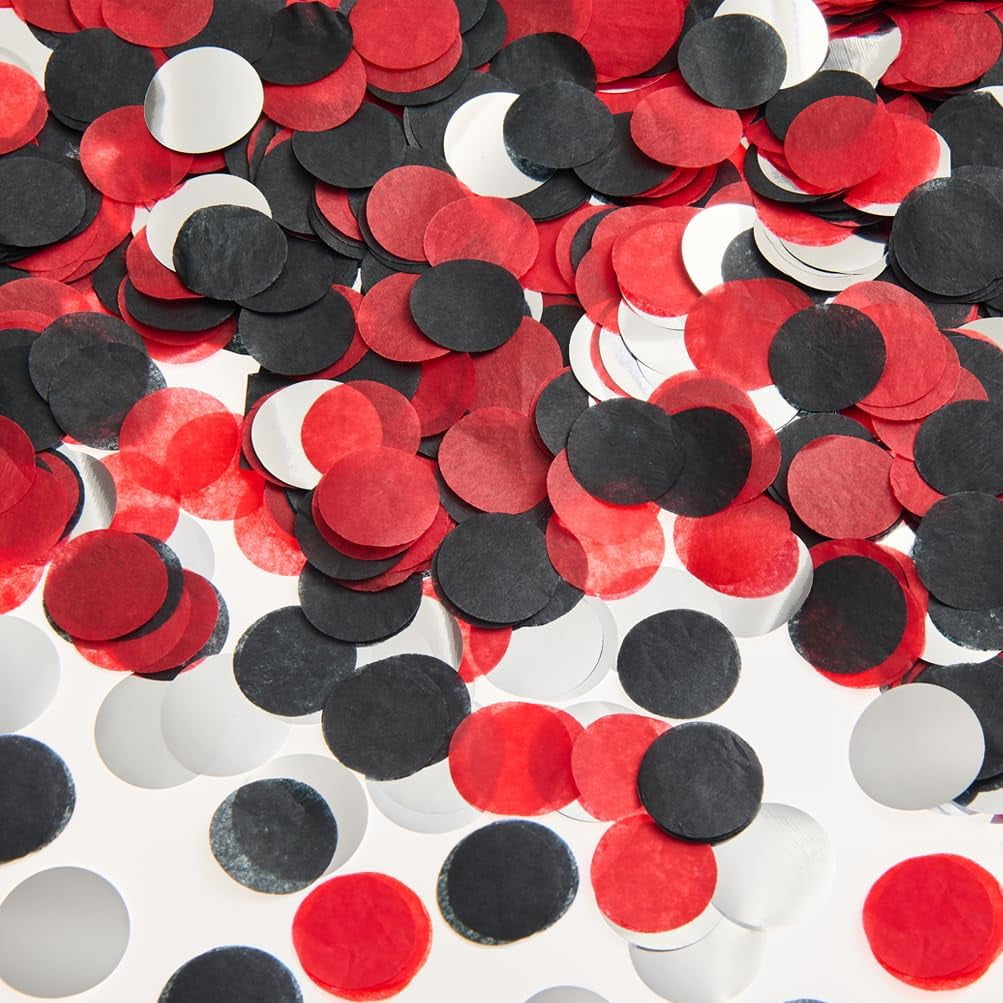 GZhLonKiMa Silver and Blue Tissue Paper Confetti Dots Table Decoration ...