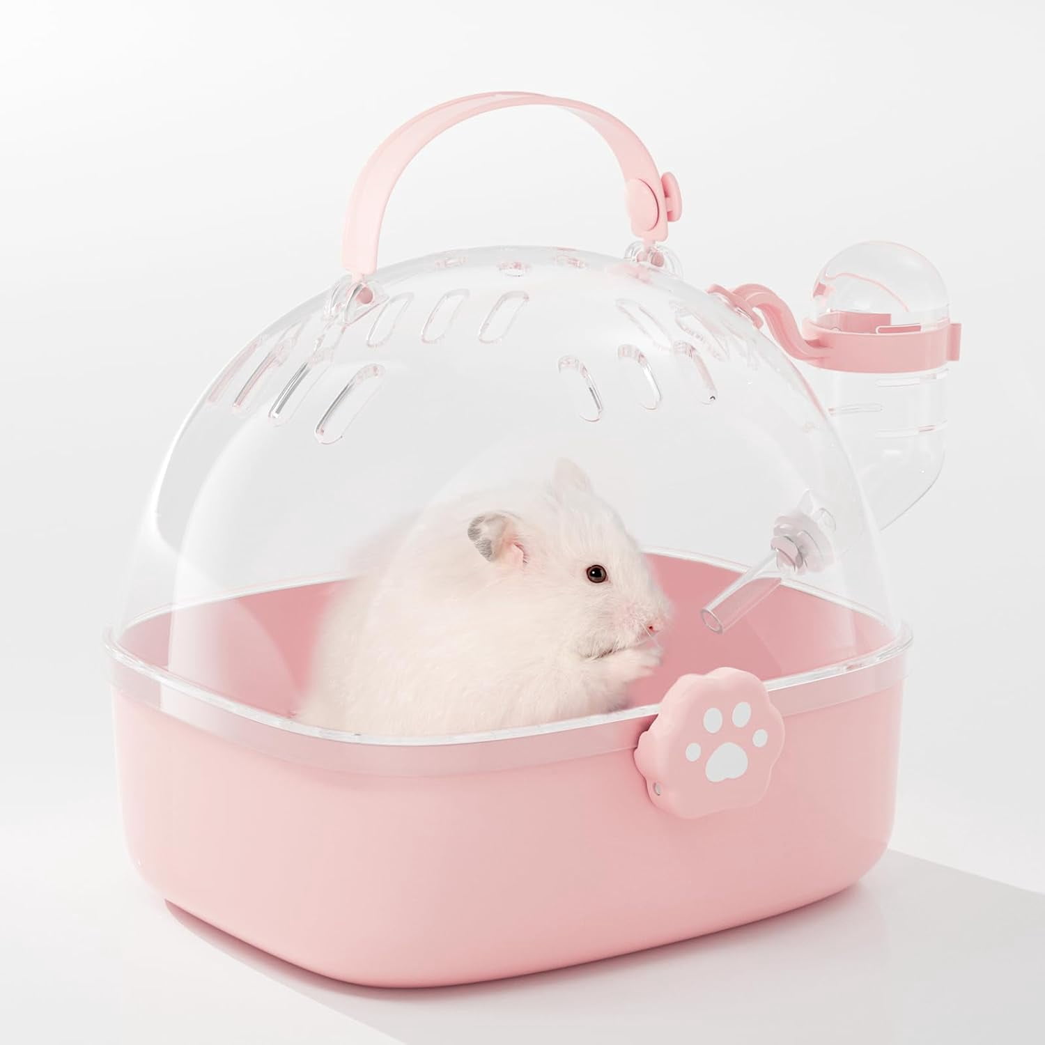 GZhLonKiMa Small Animal Carrier Cage with Water Bottle, Portable ...