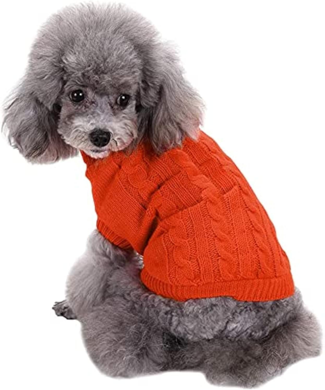 GZhLonKiMa Small Dog Sweaters Knitted Pet Cat Warm Dog Sweatshirt ...