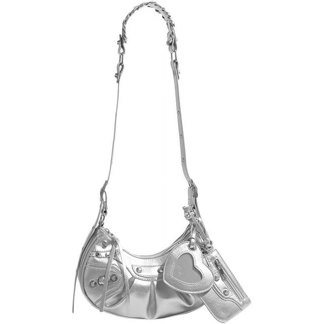 GZhLonKiMa Small Shoulder Bag Y2K Purse for Women Punk Rivet Crossbody ...