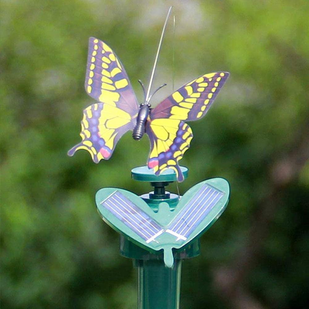 GZhLonKiMa Solar/Battery Powered Flying Wobble Fluttering Hummingbird ...