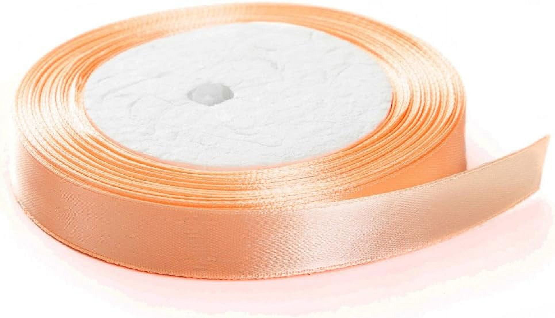 GZhLonKiMa Solid Color Satin Fabric Ribbon for Craft, Gift Wrapping ...