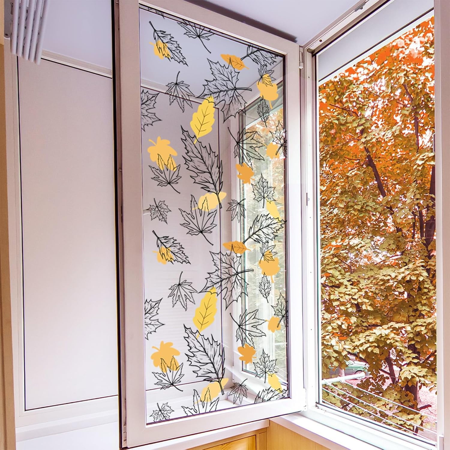 GZhLonKiMa Stained Glass Window Film, Privacy Windows Film, European Church Style Stained Glass ...