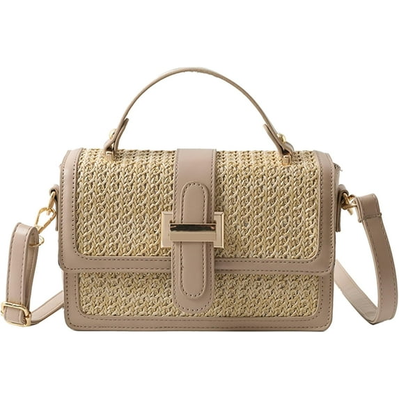 GZhLonKiMa Summer Straw Crossbody Bags for Women Trendy Woven Beach Bag ...